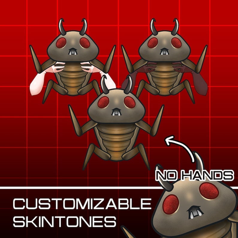 Lethal Company Hoarder Bug Rigged and Animated Vtuber Asset, Vtuber ...