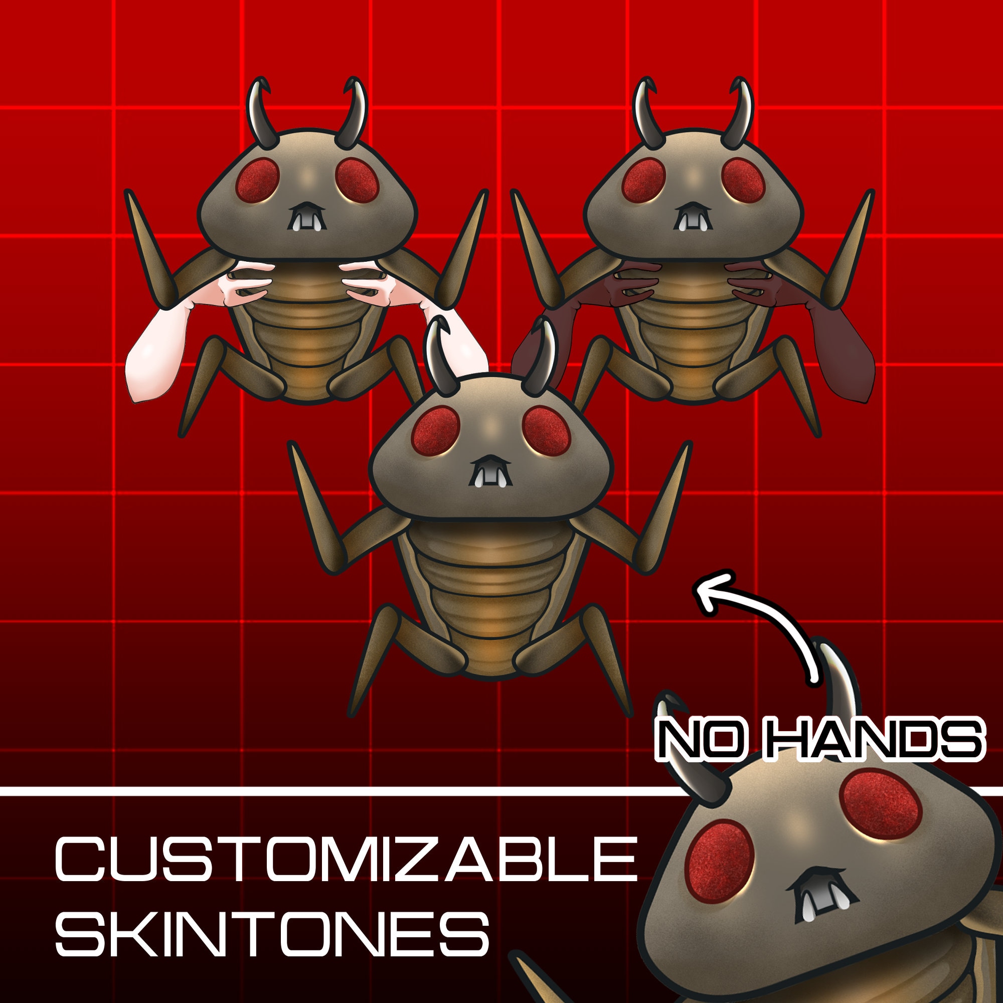 Lethal Company Hoarder Bug Rigged and Animated Vtuber Asset, Vtuber ...