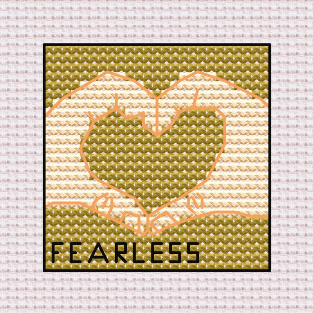 Fearless Cross Stitch Pattern - Etsy