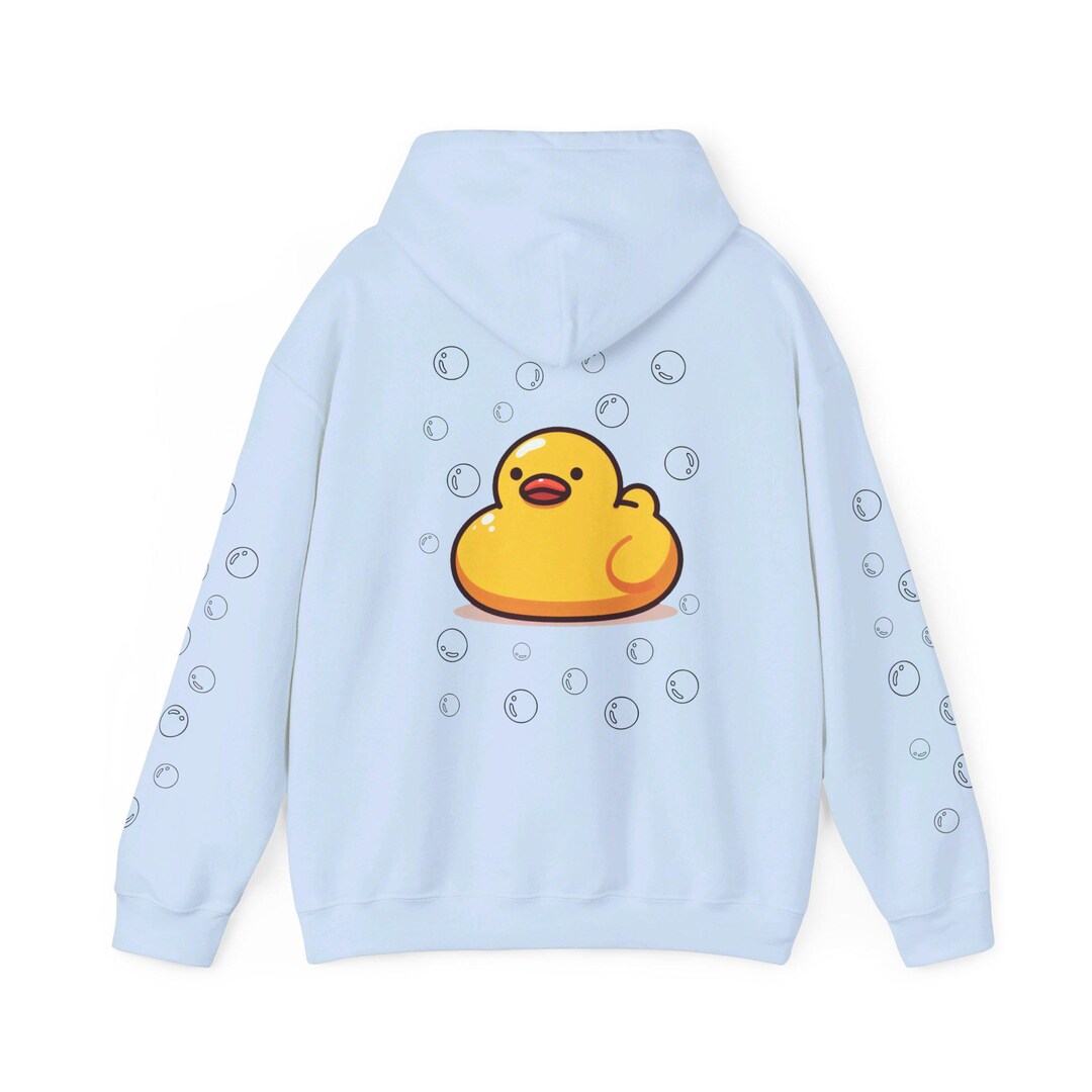 Deluxe Rubber Ducky Hoodie, Bubbles, Cute, Funny, Yellow Duck, Unisex ...