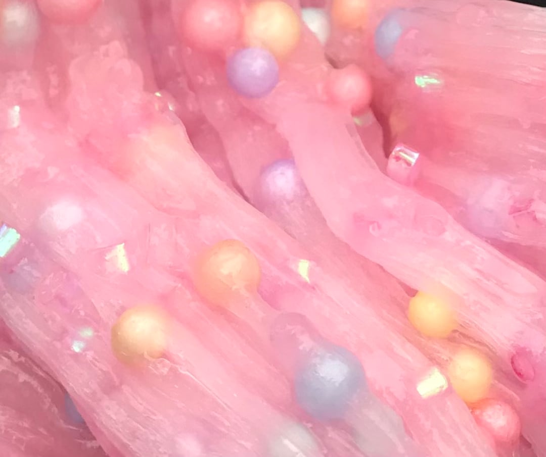 STELLA'S SLIME STORE Cotton Candy Scented Rainbow Fizz Floam Slime With ...