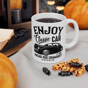 Vintage Car Ceramic Mug: Retro Auto Enthusiast Gift - Etsy