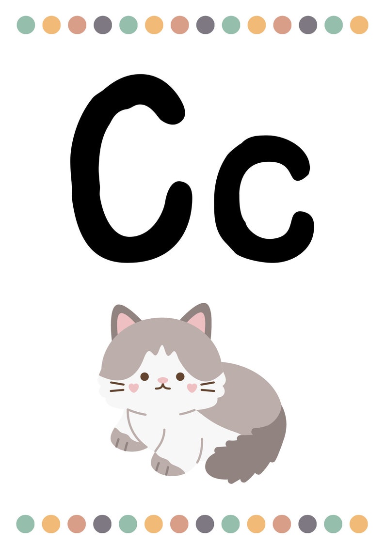 Classroom Alphabet Posters Capital and Lower Case - Etsy