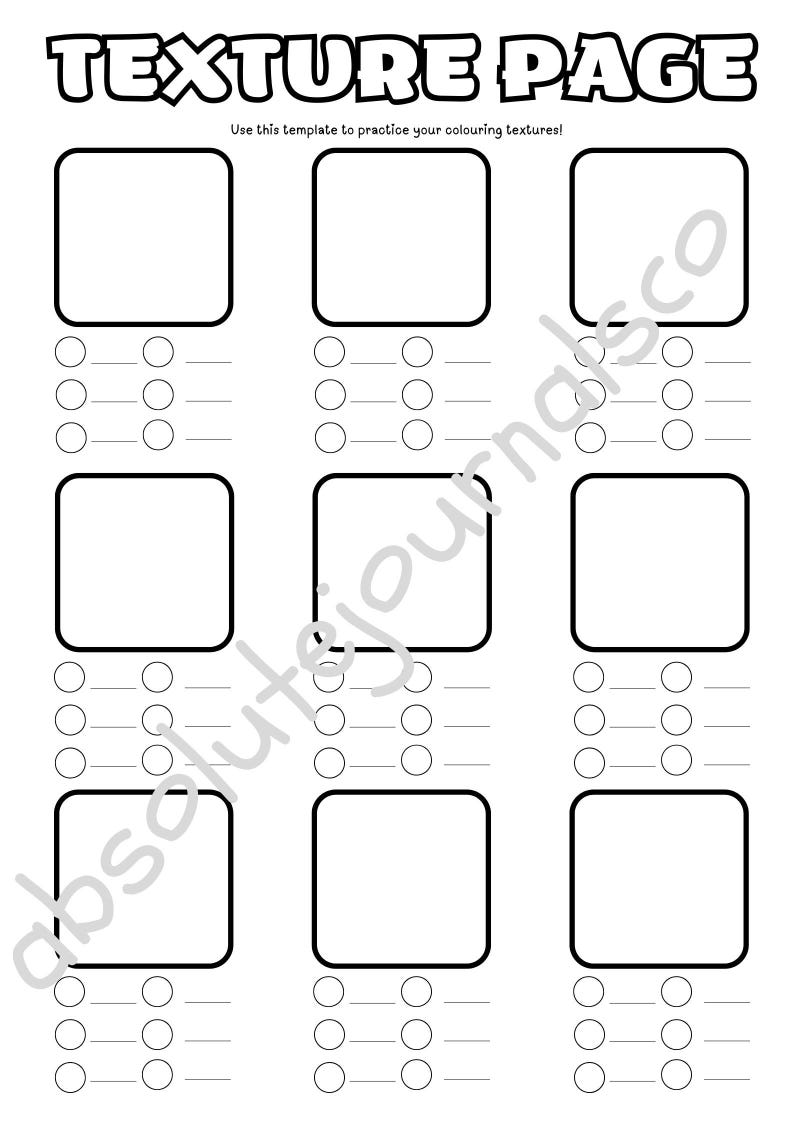Custom Colouring Texture Pattern Template Page Practice Pattern Page I ...