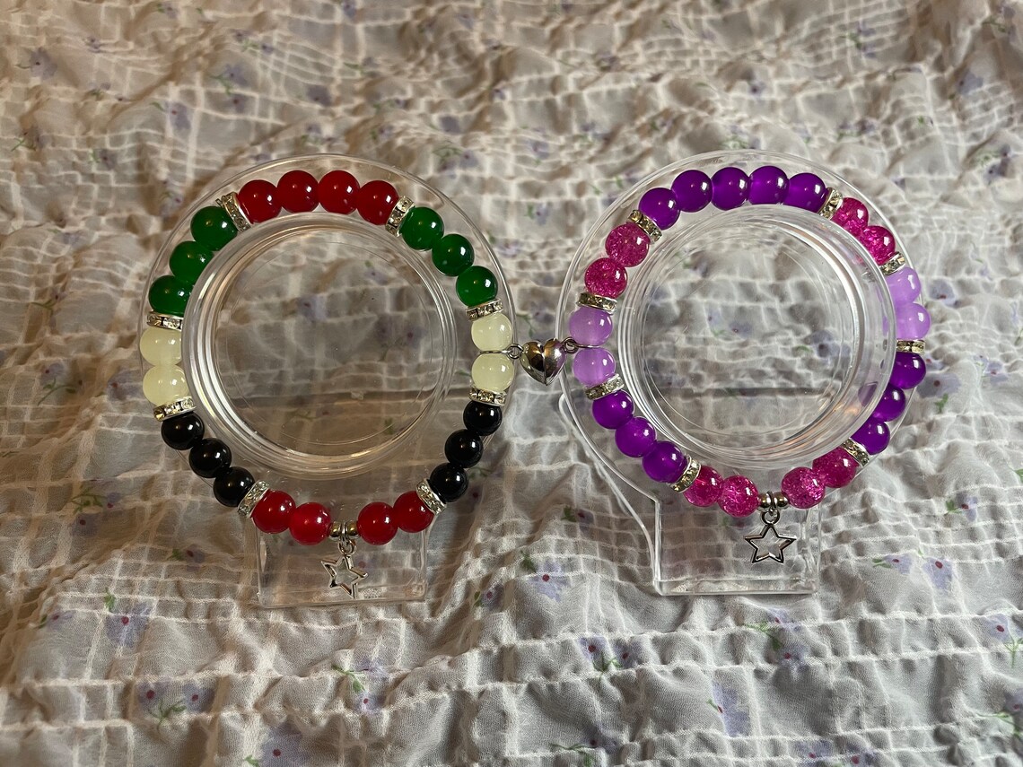 Teen Titans Starfire and Robin Themed Bracelets, DC Comics Matching ...