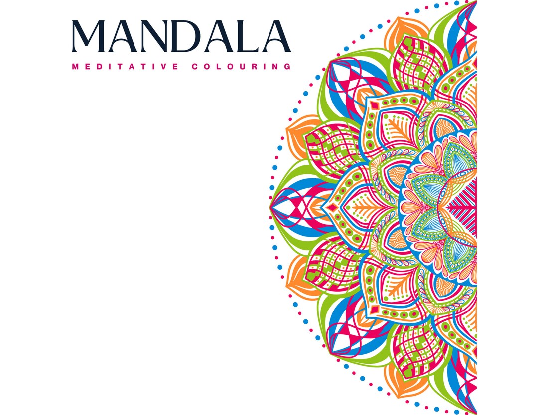 Mandala Meditative Colouring Book - Etsy