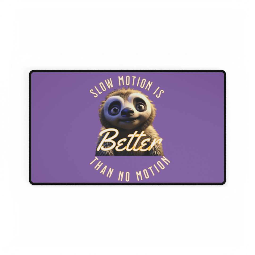 Desk Mats, Sloth, Purple Sloth, Sloth Desk Mat, - Etsy