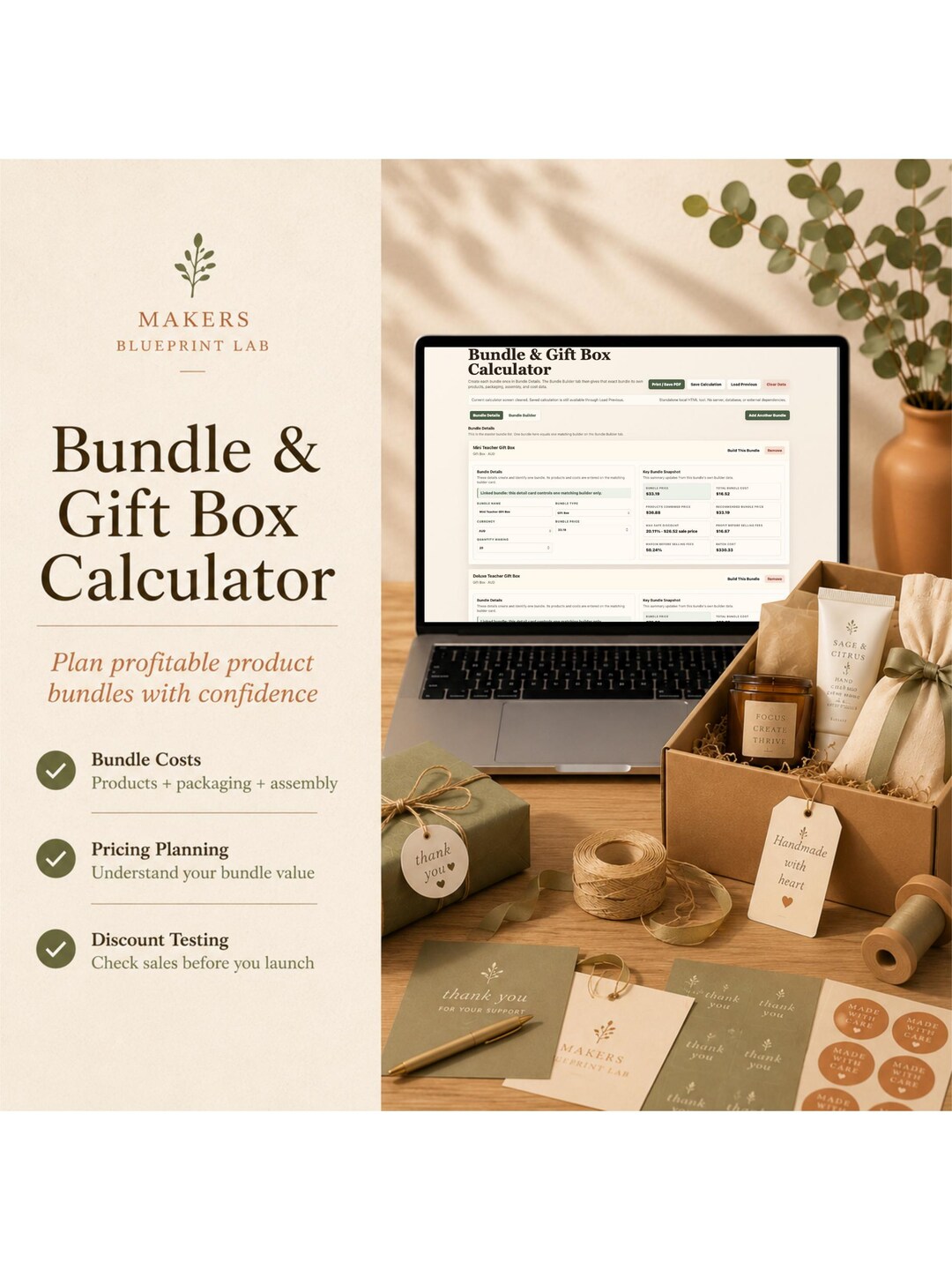 Product Bundle Calculator | Gift Box Pricing Tool | Bundle Cost ...