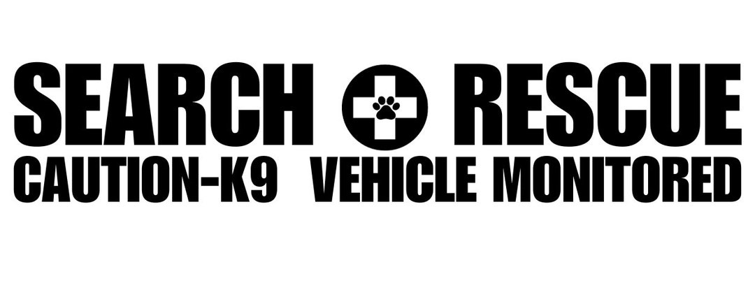 Search & Rescue K9 Window SVG - Etsy