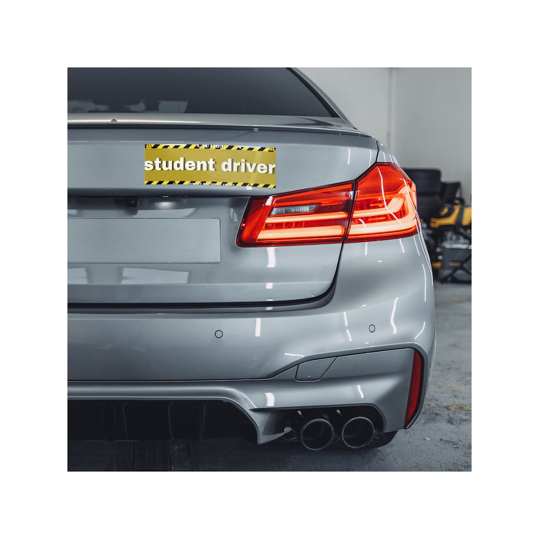 Student Driver Bumper Sticker - Etsy
