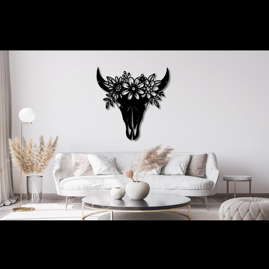 Metal Animal Skull Sign - Etsy