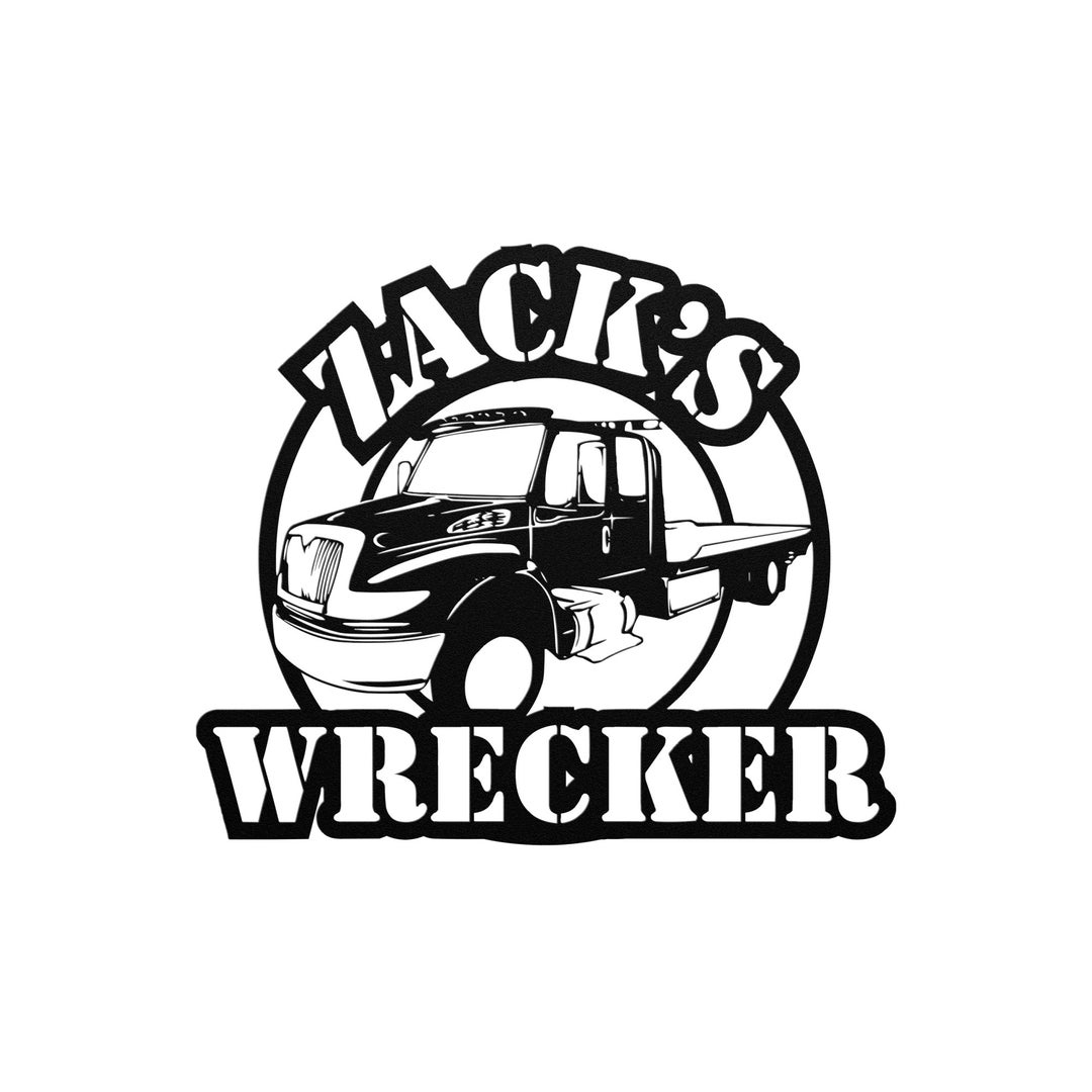 Personalized Tow Truck Sign Tow Truck Driver Towing Sign Truck Decor ...