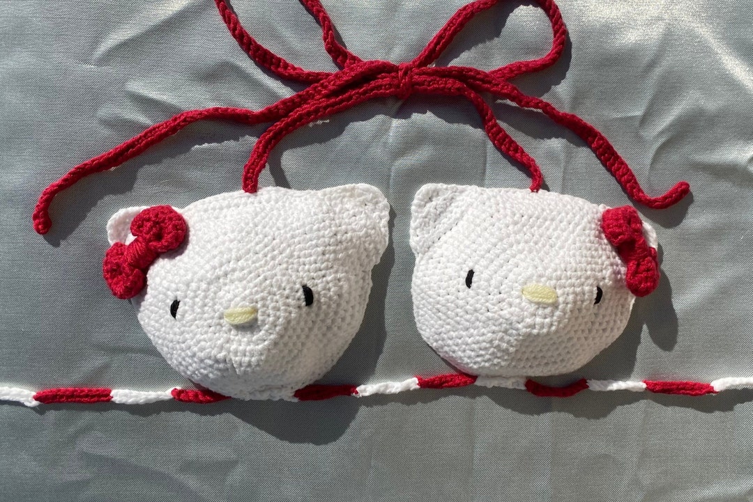 Hello Kitty Bikini Top - Etsy