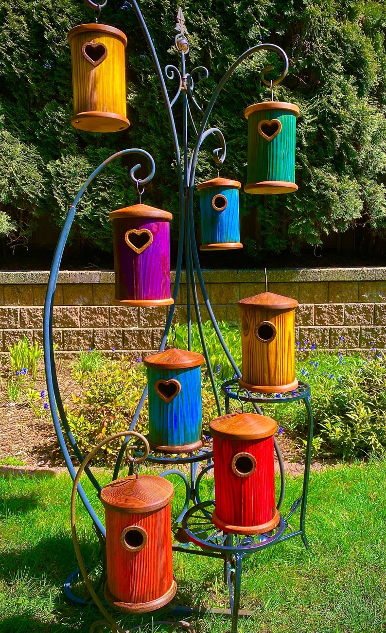 Unique, Handmade Birdhouses Adding Vibrant Colours to Your Garden Decor ...