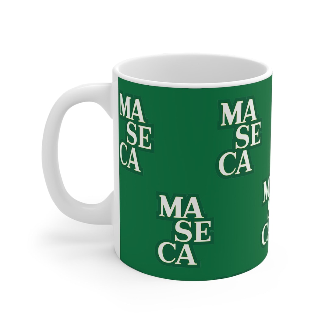 Green Maseca Logo Ceramic Mug - 11oz, Durable White Mug for Coffee, Tea ...