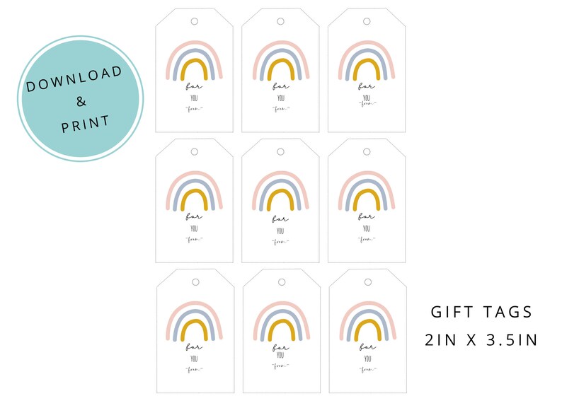Printable for You Gift Tag, Party Tags, for You Labels, Favor Tags ...