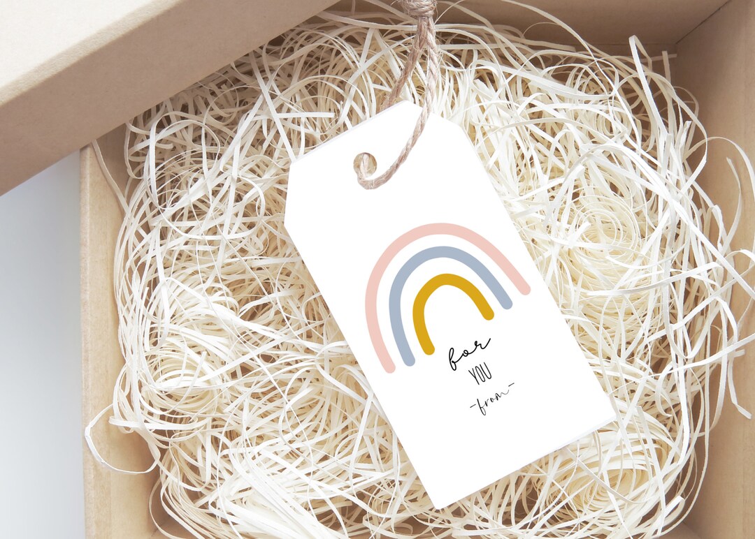 Printable for You Rainbow Gift Tag, Party Tags, for You Labels, Favor ...