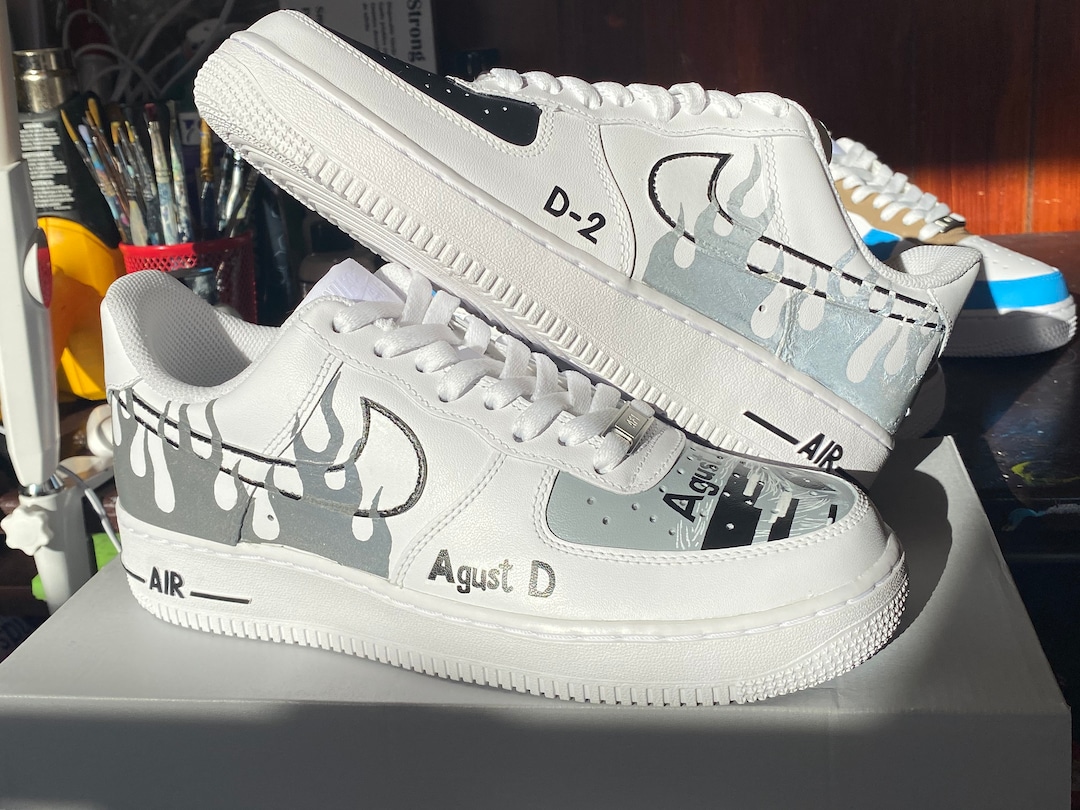 BTS Shoes | Kpop Gifts Bangtan Suga Core Inspired - Etsy