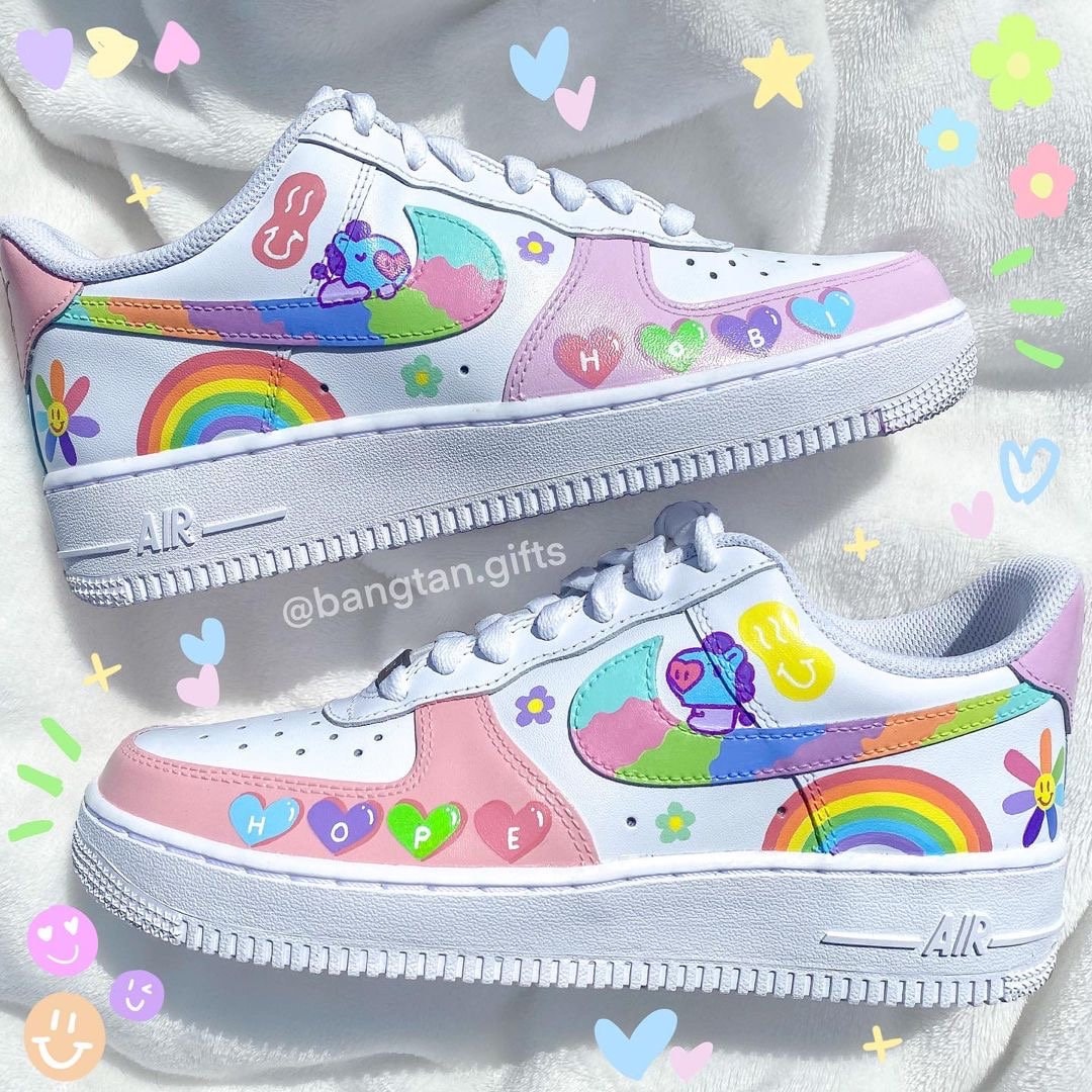 BTS Shoes | Kpop Gifts Pastel Hobi Core Inspired - Etsy