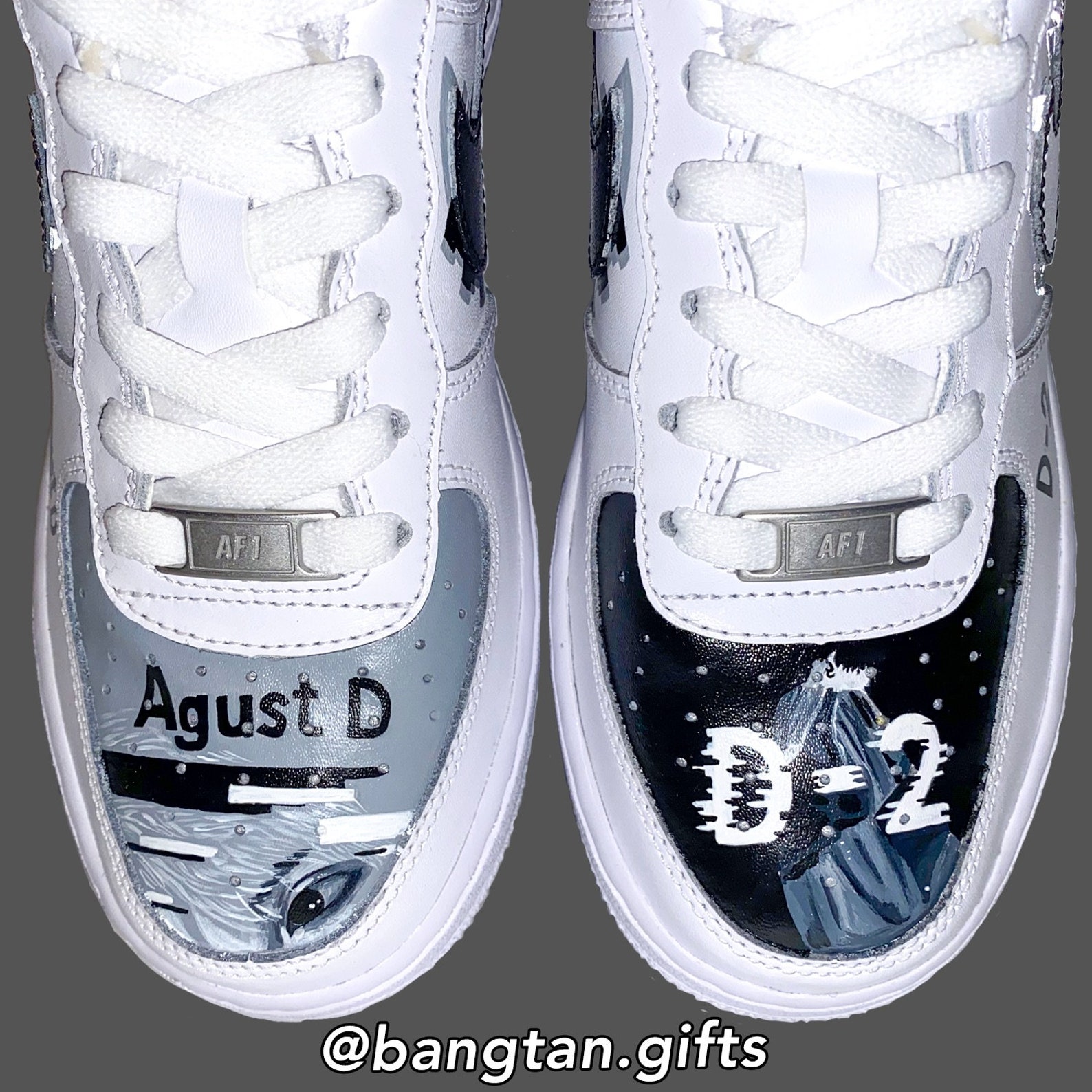 BTS Shoes | Kpop Gifts Bangtan Suga Core Inspired - Etsy
