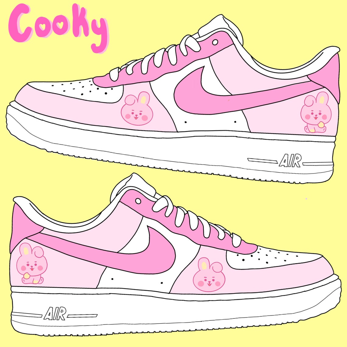 BTS Shoes | Kpop Idol Inspired Inspired Character Shoes - Etsy