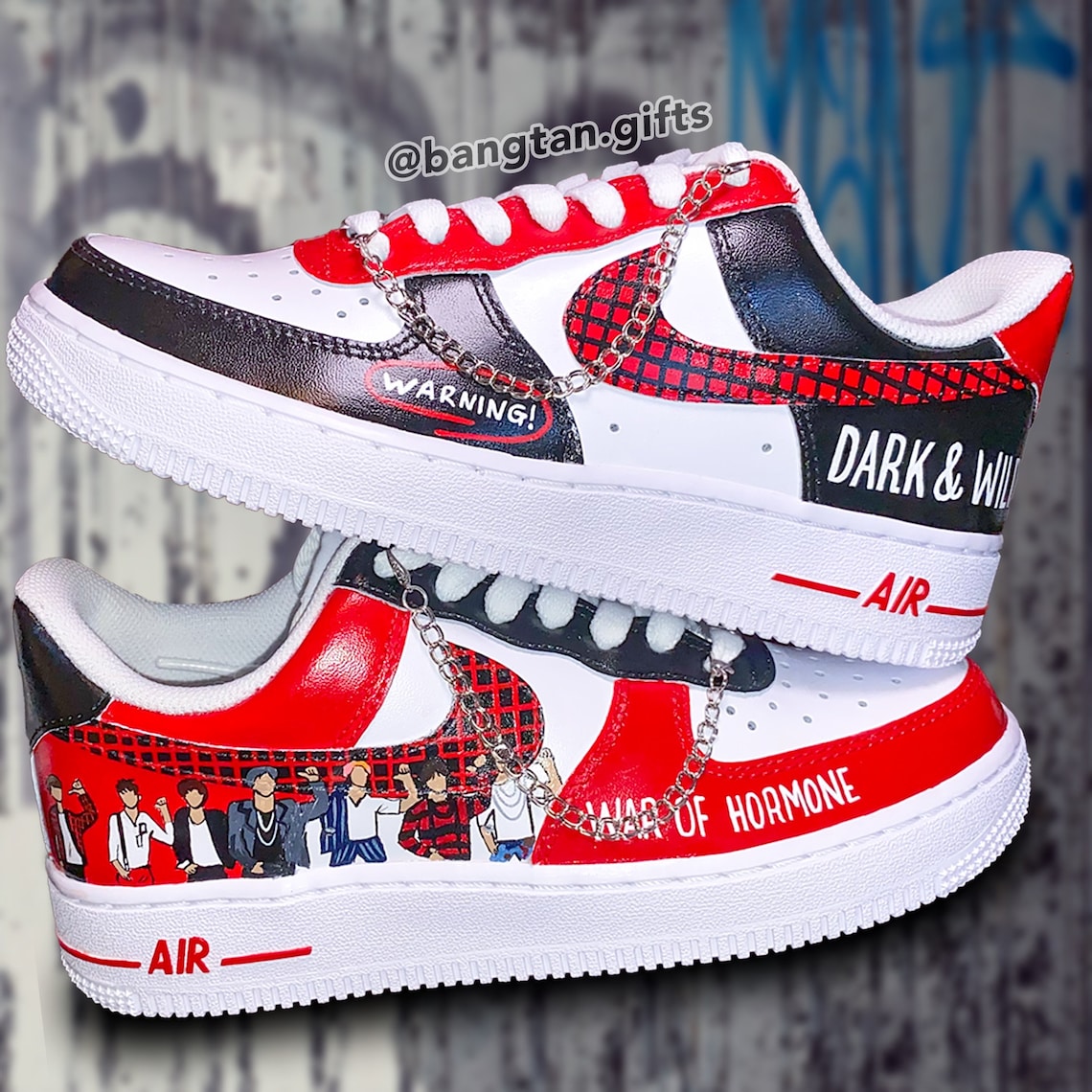 BTS Shoes | Kpop Gifts Bangtan WOH Inspired - Etsy