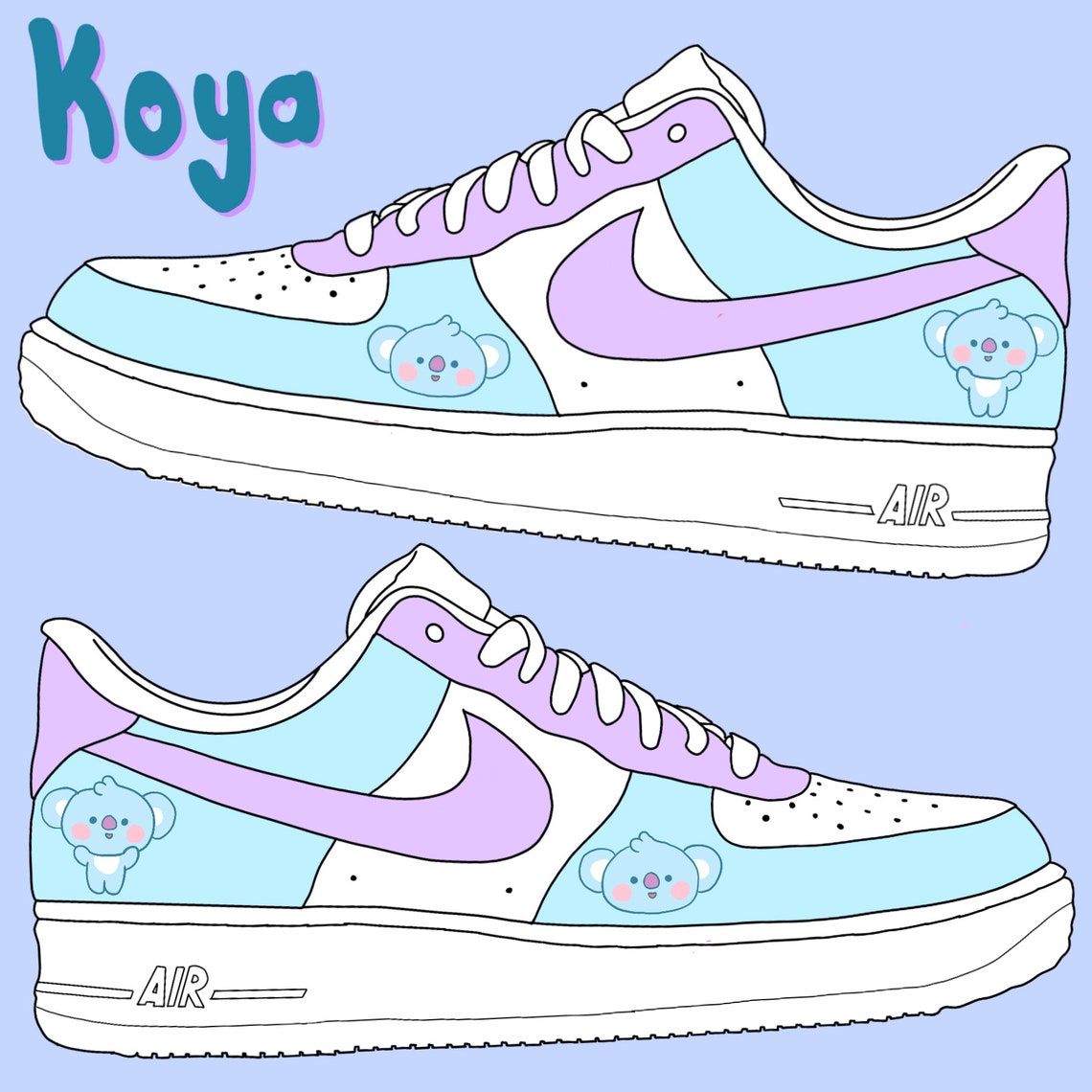 BTS Shoes | Kpop Idol Inspired Inspired Character Shoes - Etsy