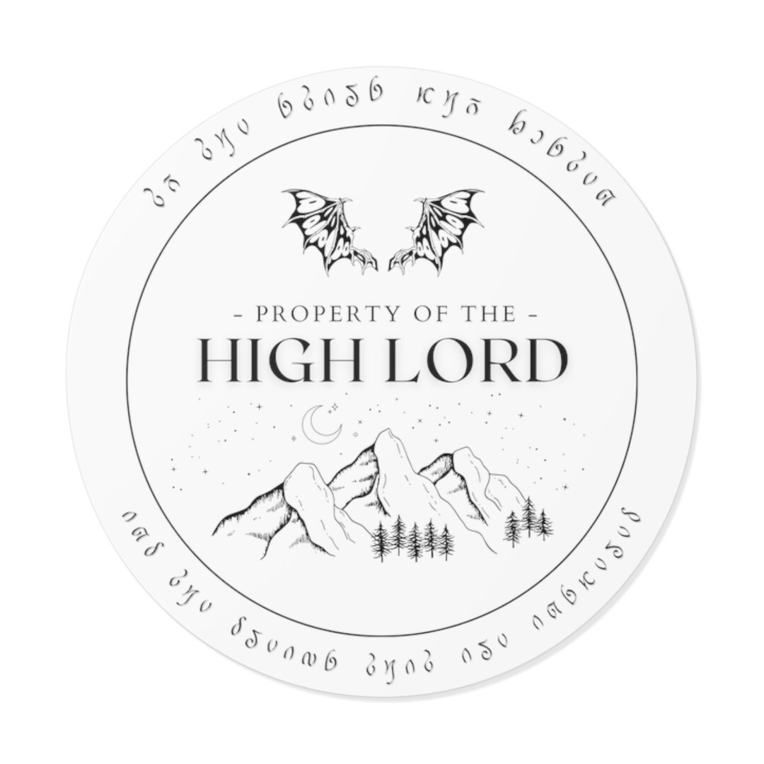 Acotar High Lord Round Vinyl Stickers - Etsy