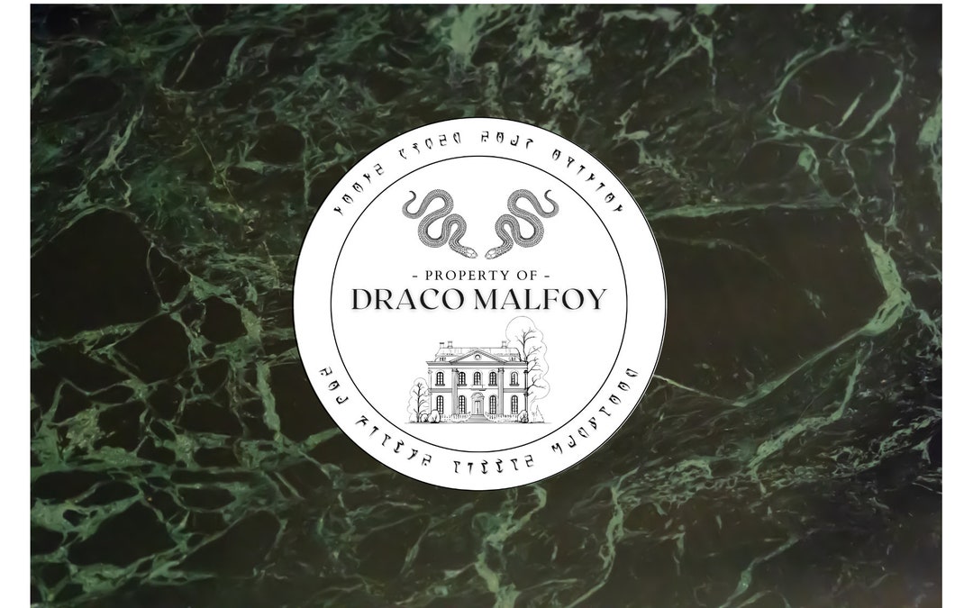 Draco Malfoy Round Vinyl Stickers - Etsy