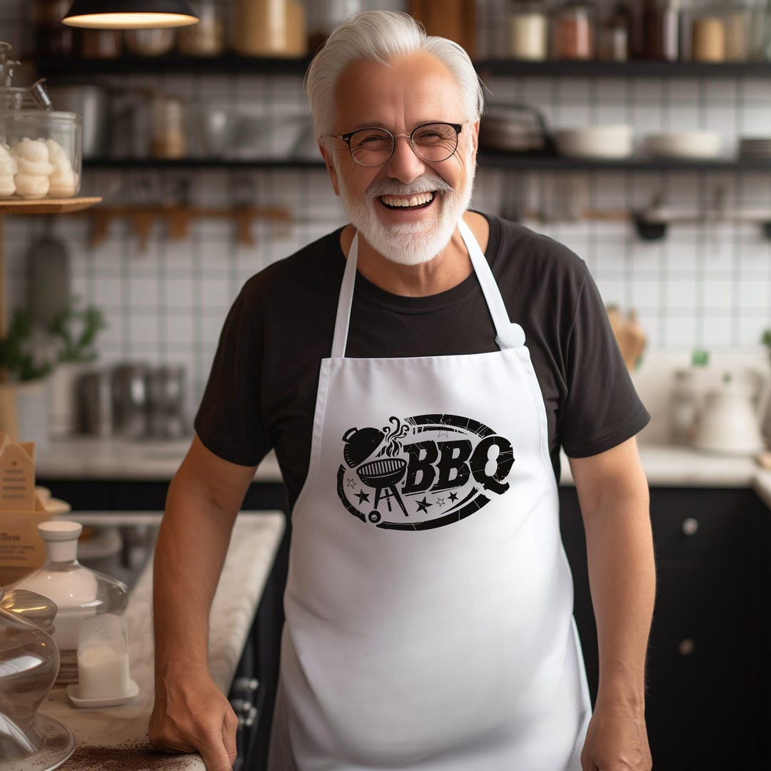 White Apron Mockup, Blank Apron Template Mock Up, Chef Apron, Flat Lay ...