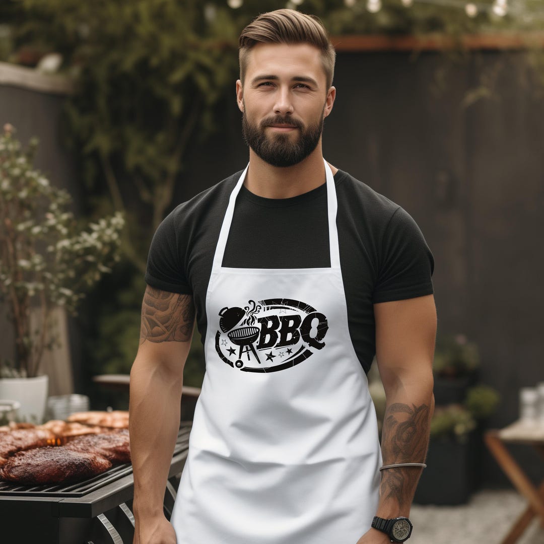 White Apron Mockup, Blank Apron Template Mock Up, Chef Apron, Flat Lay ...