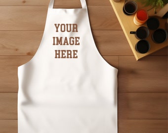 White Apron Mockup, Blank Apron Template Mock Up, Chef Apron, Flat Lay Aprn Mockup, Apron Mockup ...
