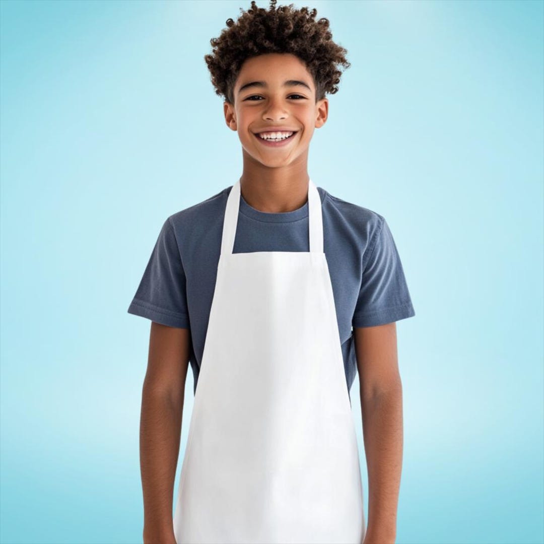 Customizable Digital Apron Design Mockup, Editable White Apron Template ...