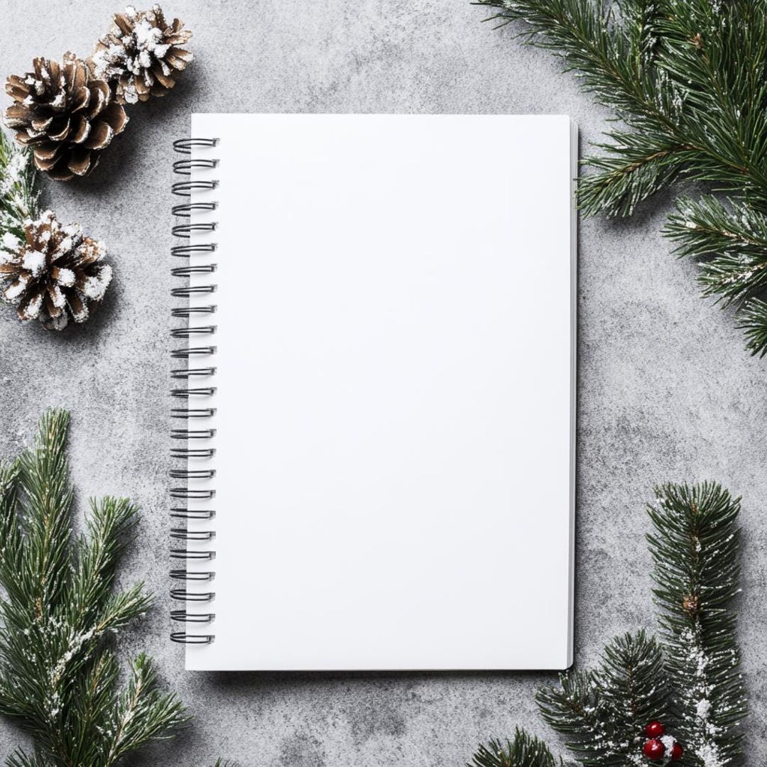 Spiral Notebook Mockup, Blank Spiral Notebook Planner Mockup, Mockup ...