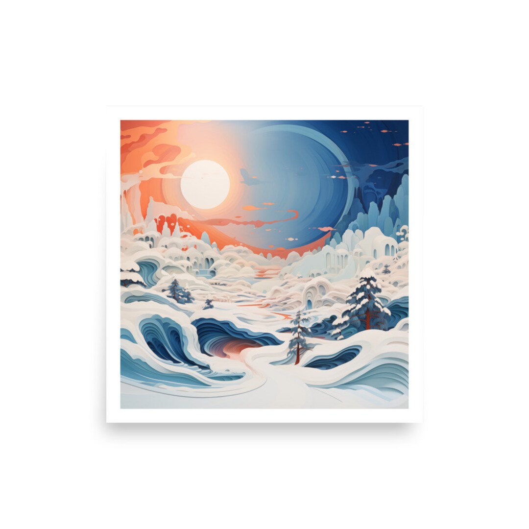 Snowscape Harmony: Elevate Your Space With Exclusive Museum-quality ...
