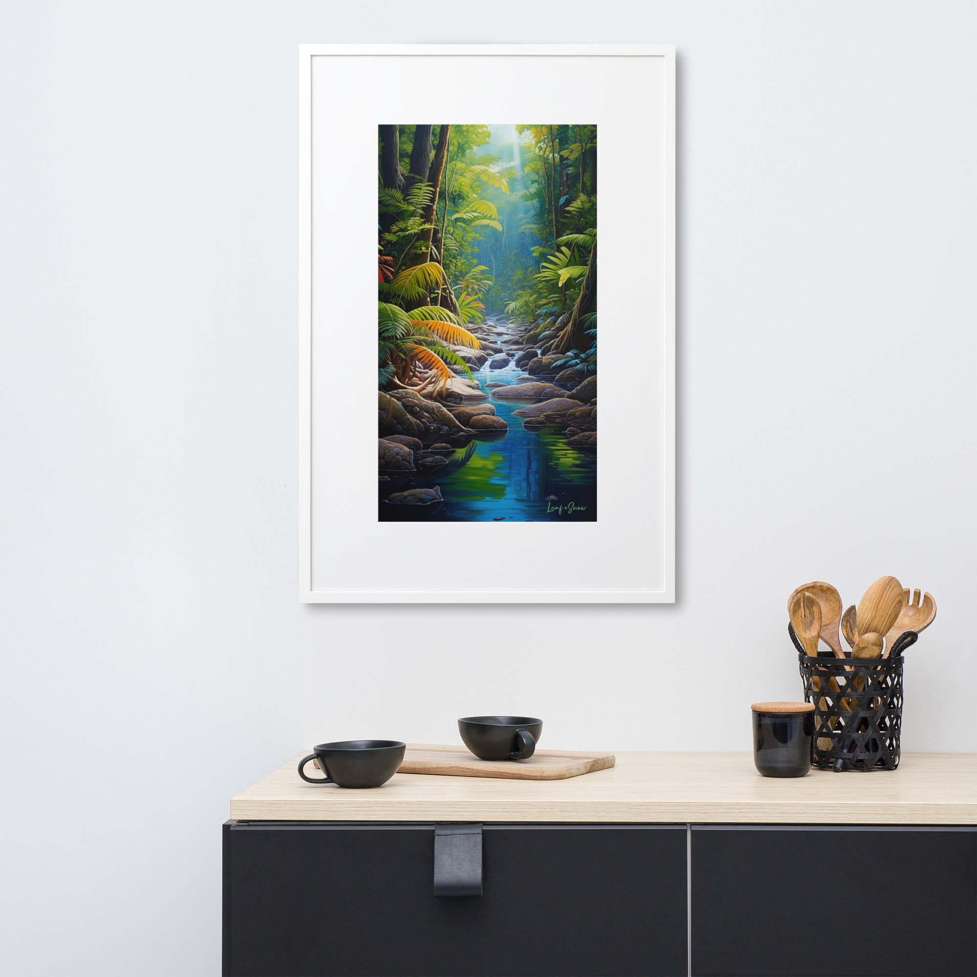 Daintree Dream: Enchanting Rainforest Artwork in Eco-friendly Frame ...