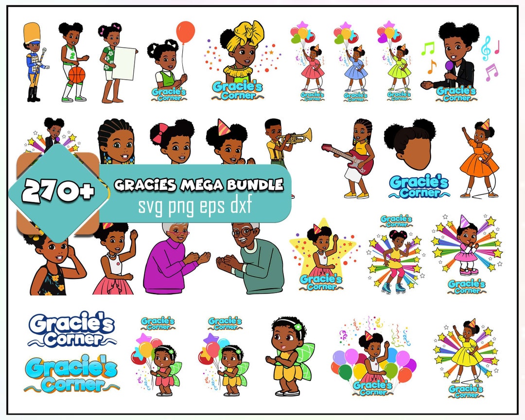 Gracie Corner and Friends Svg, Gracie Corner SVG, Gracie Corner Bundle ...