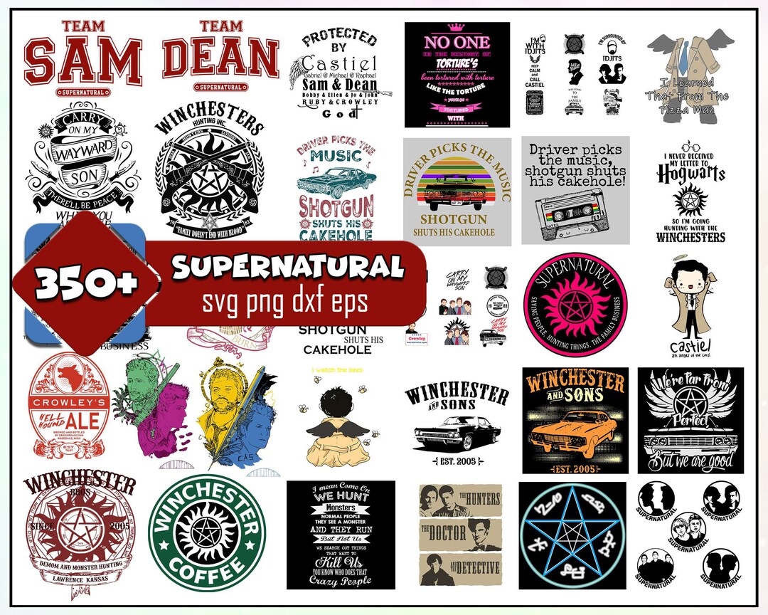 Supernatural Svg, Supernatural Team Svg, Supernatural Png Files, Svg ...
