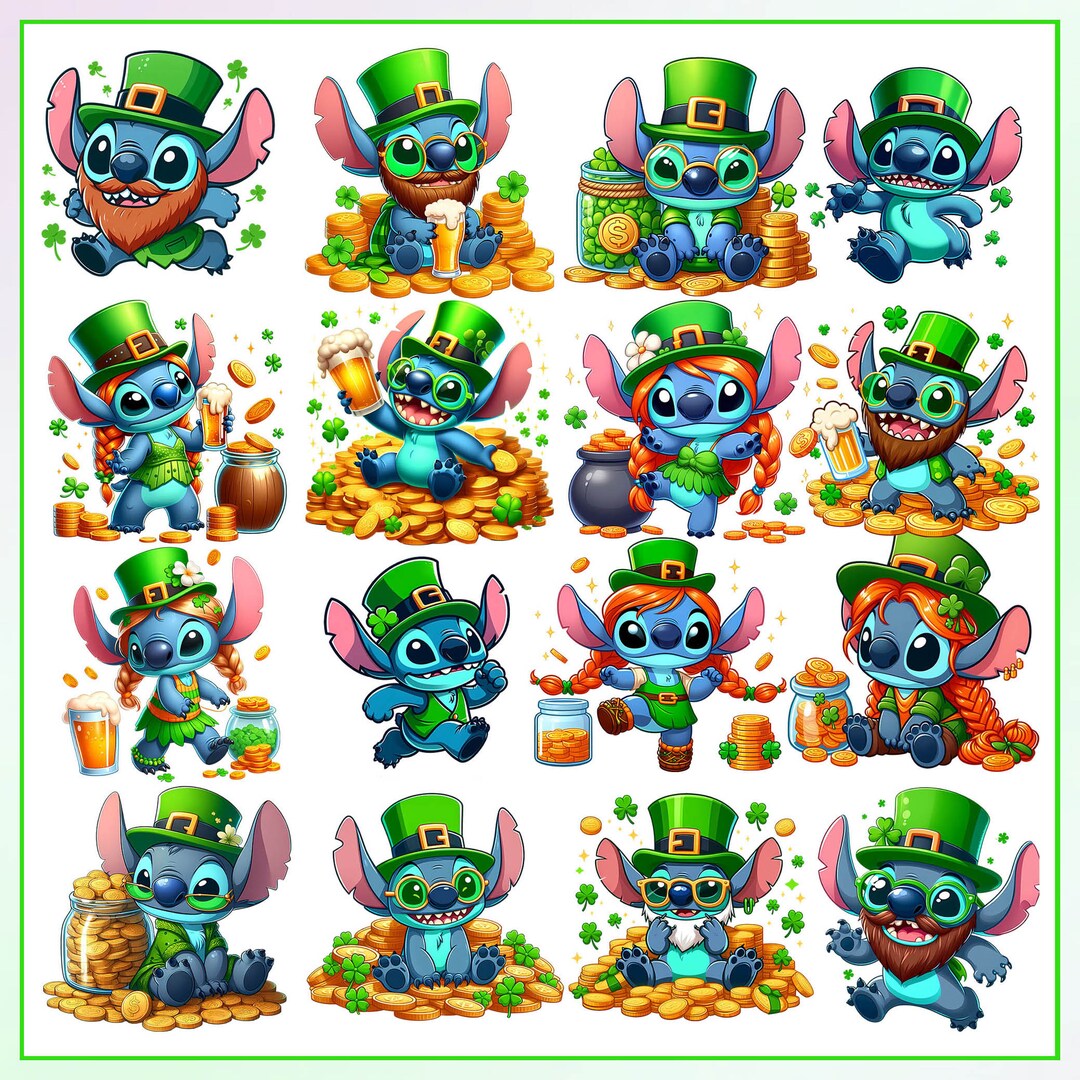 Stitch St Patrick's Day Png, St Patrick's Day, Saint Patrick's Day ...