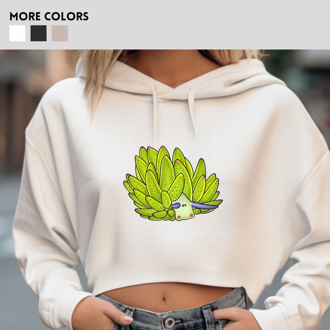 Miniature, Sea Slug Extremely Rare Crop Hoodie, Nudibranch, Scuba Diver ...