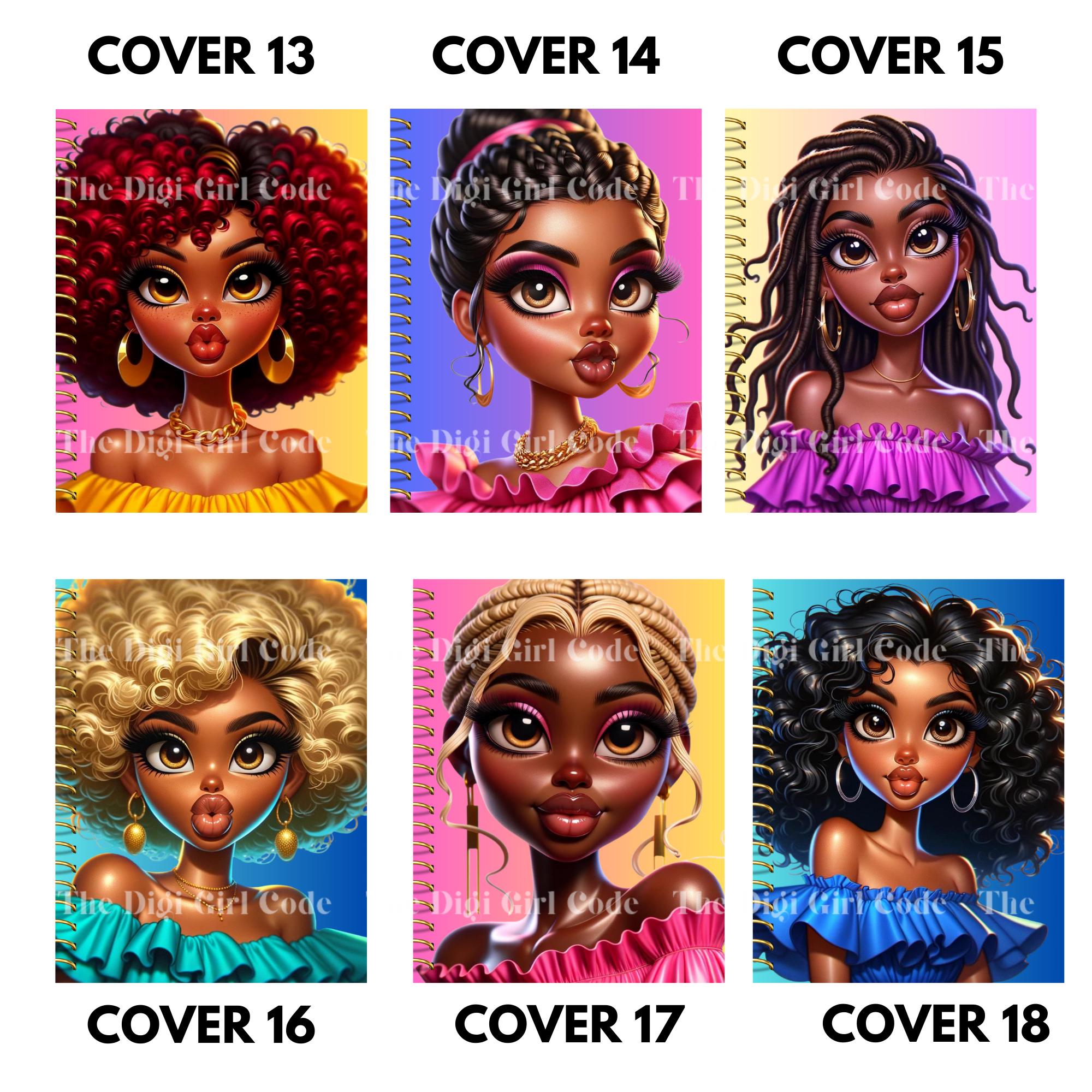 Bold and Colorful Ruffles Notebook Covers | Digital & Printable Journal ...