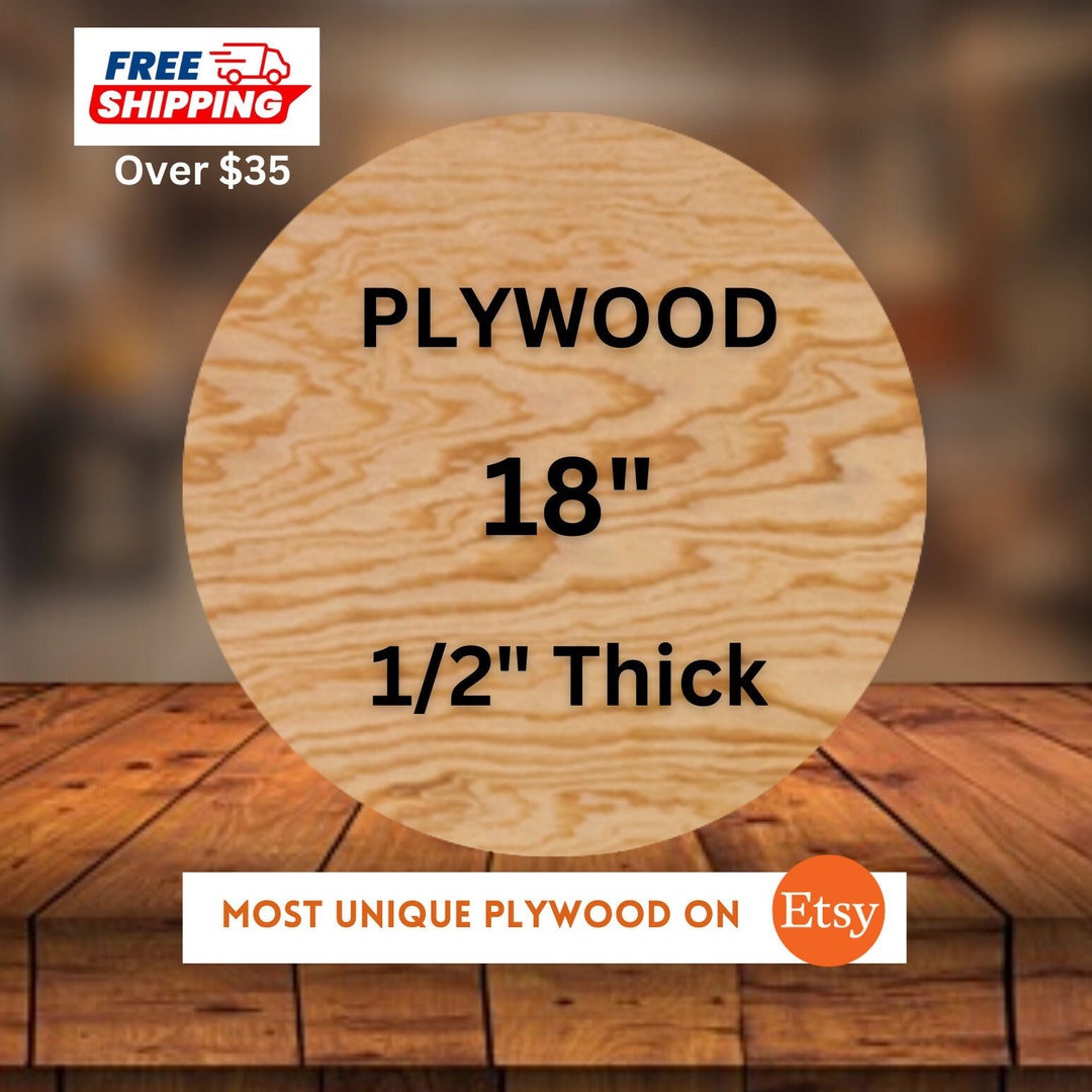 18 Plywood Rounds CNC Cut Wood Rounds 1/2 Thick Ready to Paint DIY ...
