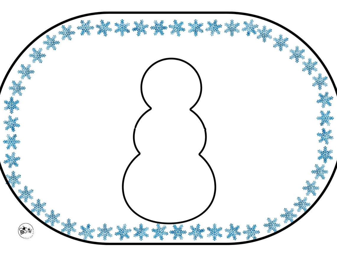 Winter Wonderland - Roll a Snowman - Flisat Insert - DIGITAL DOWNLOAD ...