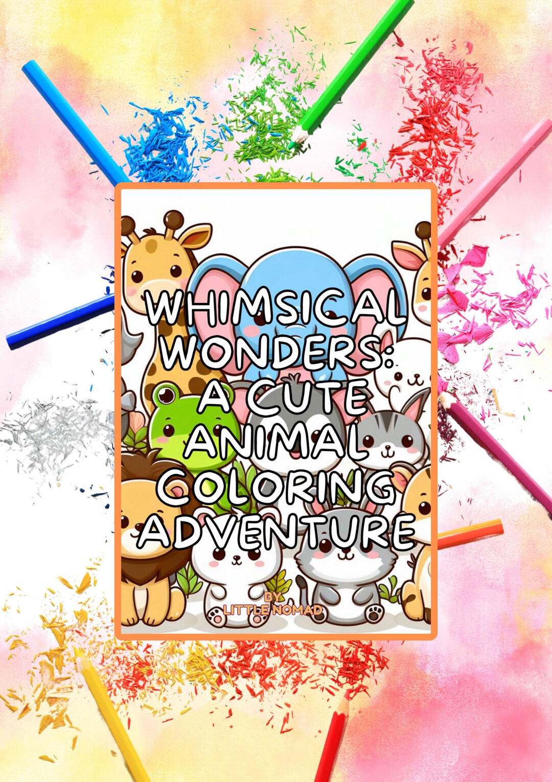 Whimsical Wonders: A Cute Animal Coloring Book Adventure - Etsy