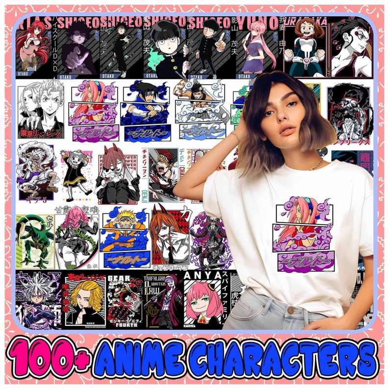 NEWEST Anime SVG Graphic Design Anime T-shirt Design Png , Ai, Psd ...