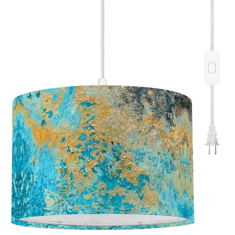 Ocean Rust Hanging Pendant Lamp Light Fixtures - Etsy