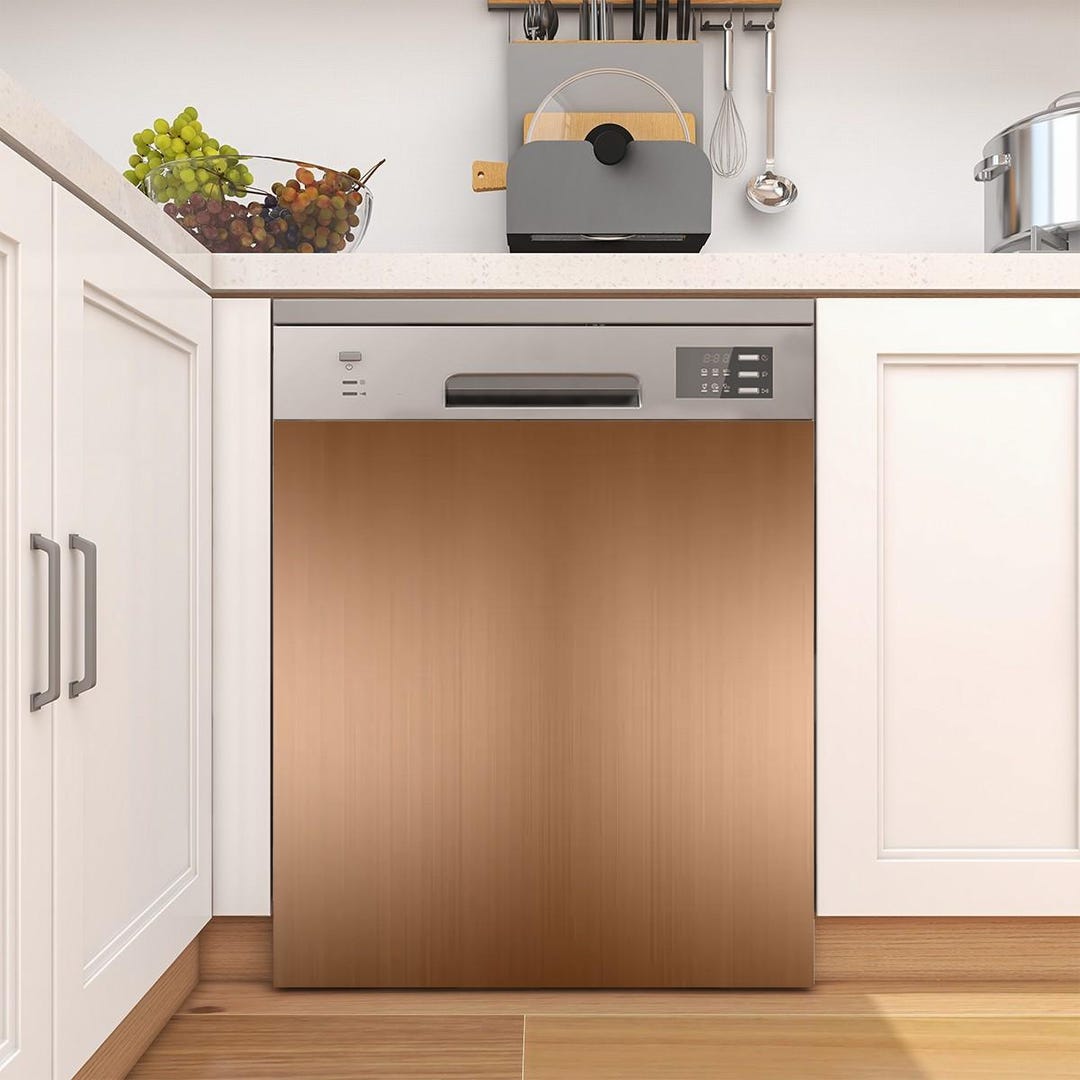 Copper Look Dishwasher Magnet Cover Magnetic Cover Dishwasher Wrap ...