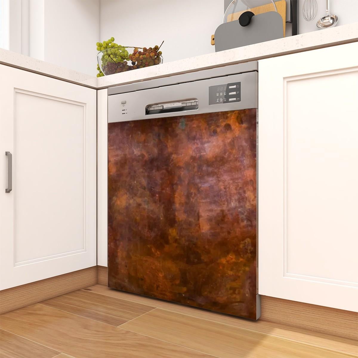 Patinaed Copper Look Dishwasher Magnet Cover: Easy Install Kitchen ...