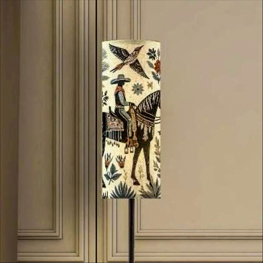 Horse Thief Mesa Standing Lamp Floor Lamp made in USA With Linen ...