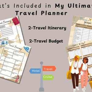 Printable Travel Planner, Travel Journal, Vacation Planner, Trip ...